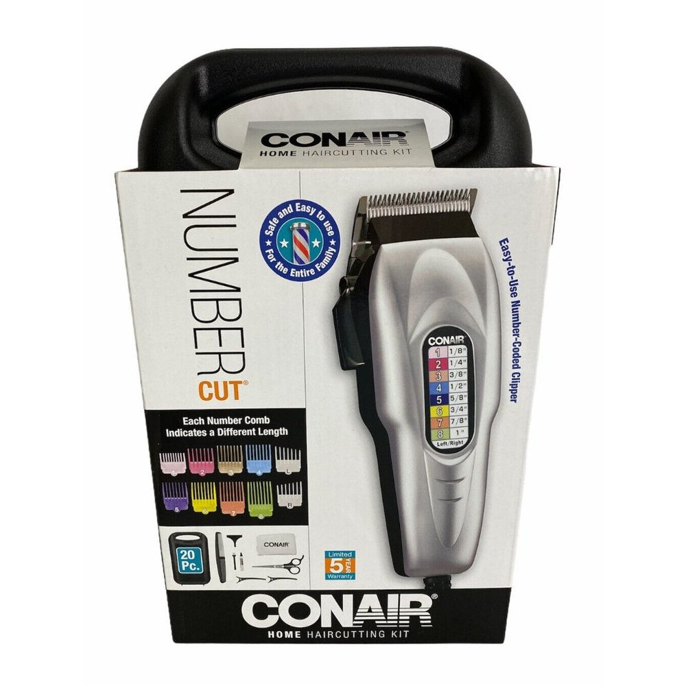Conair Number Cut Color Coded 20 Piece Home Haircutti… - Gem